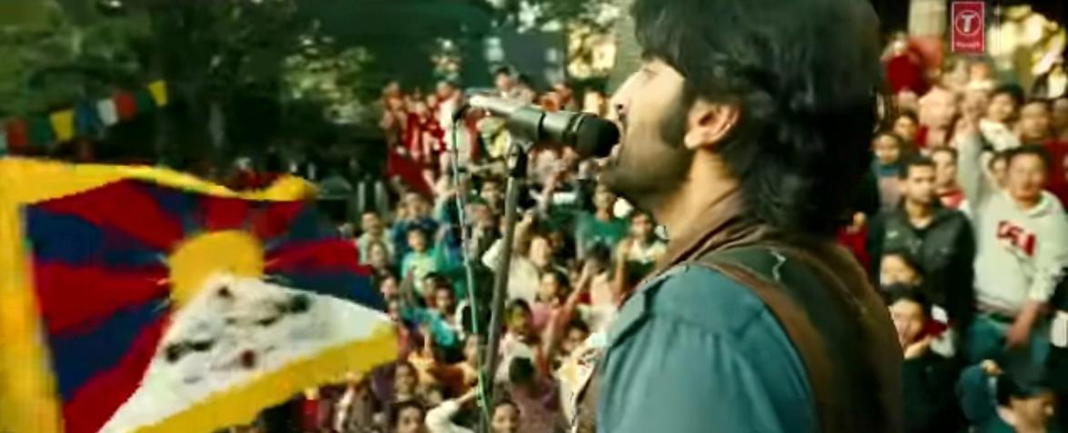Appearance of the Tibetan flag in “Sadda haq” – Rewa Sum